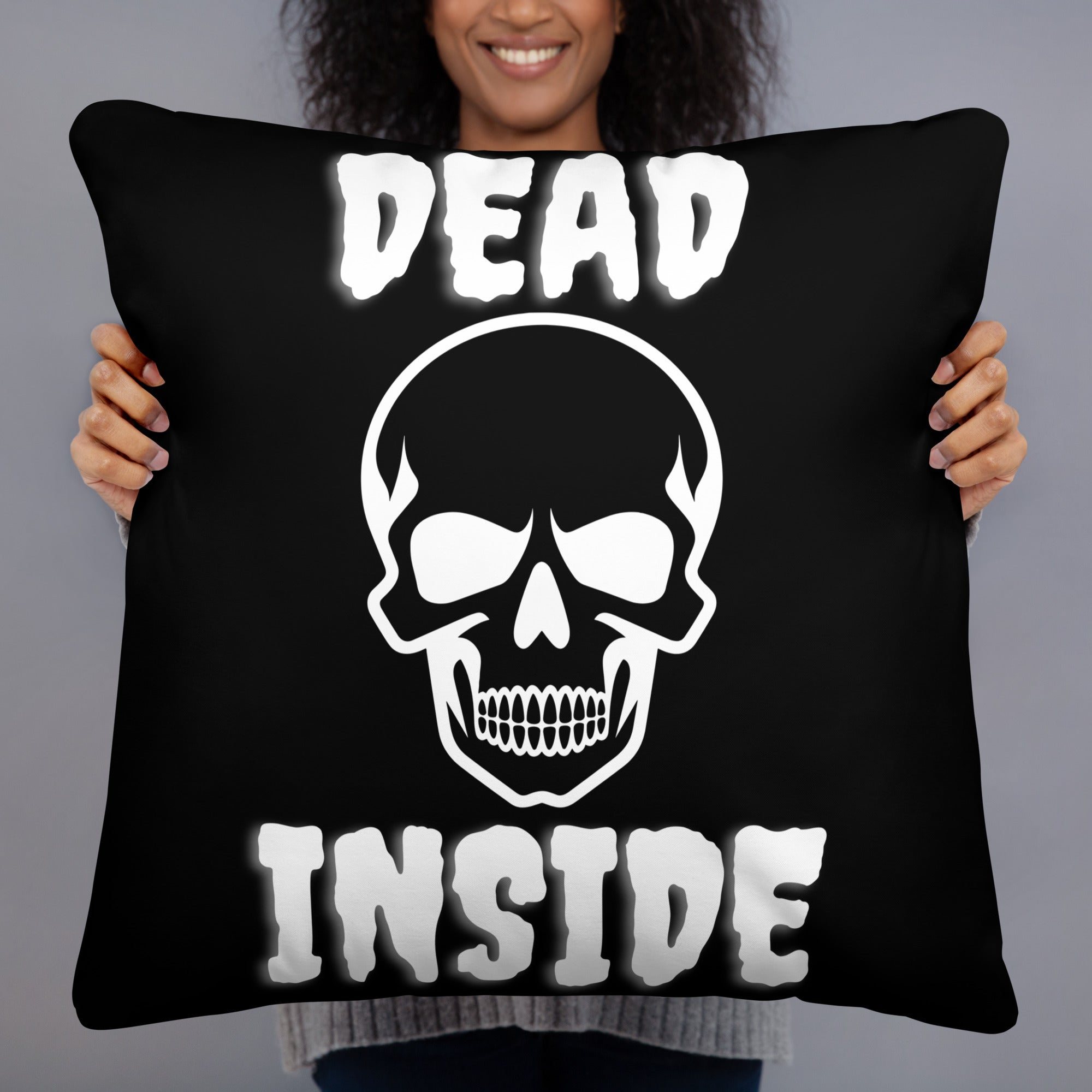 DEAD INSIDE ACCENT PILLOW – SCAMP+TRAMP