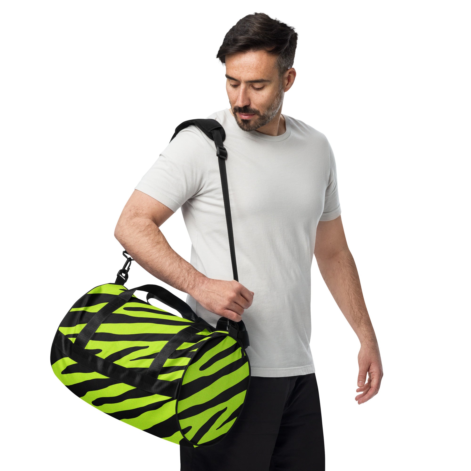 YELLOW ZEBRA GYM BAG – SCAMP+TRAMP