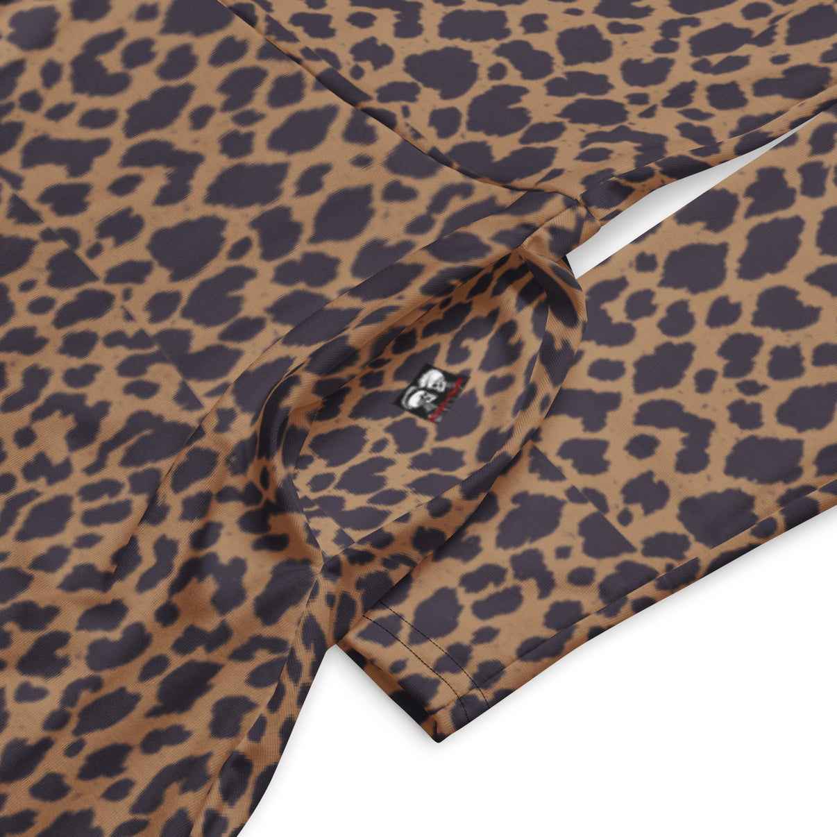 LEOPARD PRINT LONG-SLEEVED MIDI DRESS – SCAMP+TRAMP