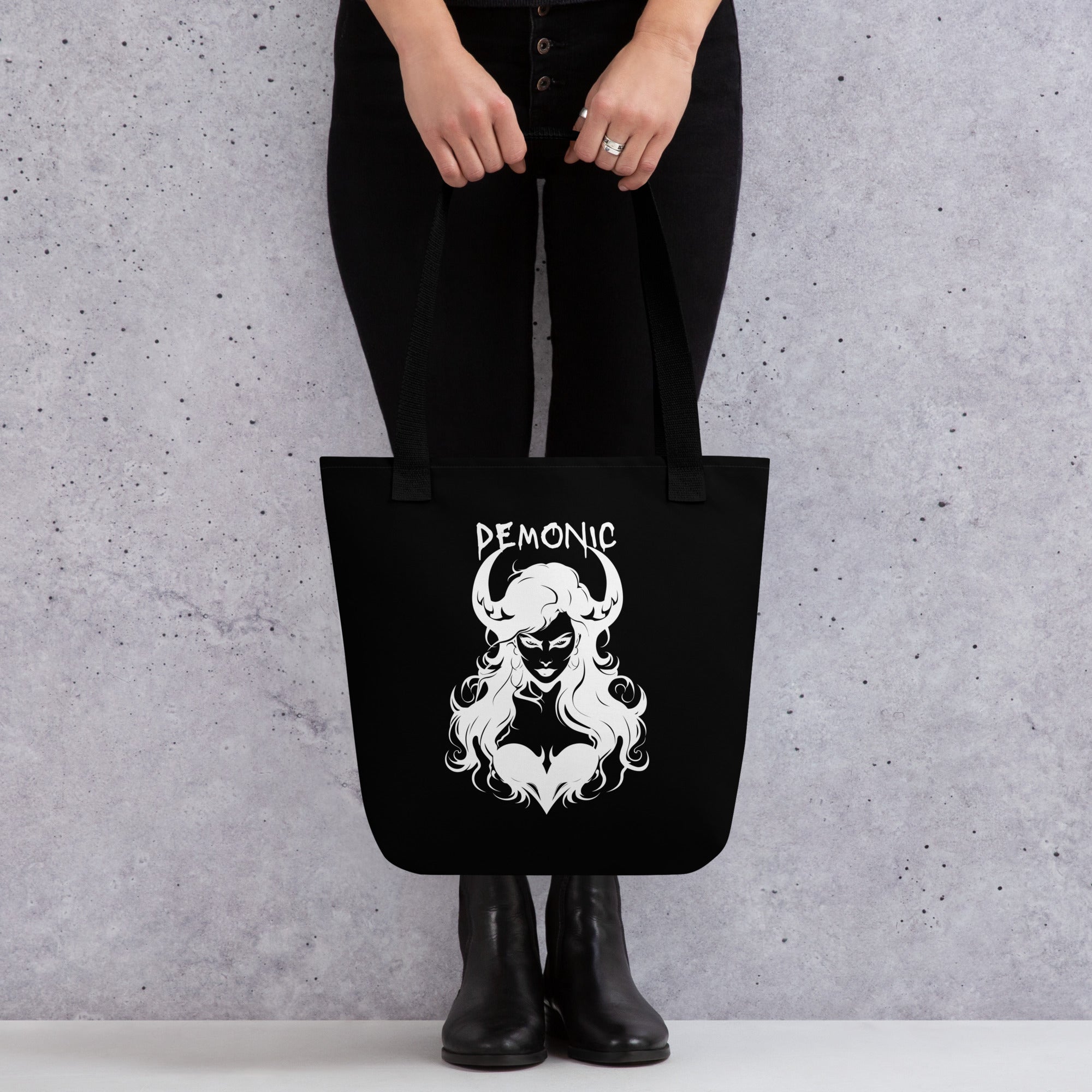 DEMONIC TOTE BAG – SCAMP+TRAMP
