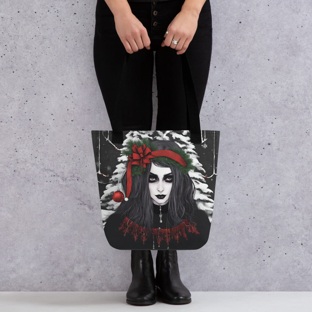 GOTH GIRL BOW TOTE BAG – SCAMP+TRAMP