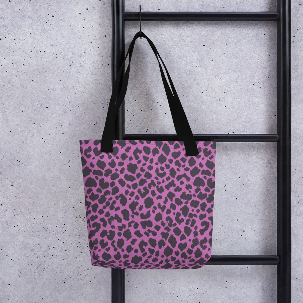 PINK LEOPARD TOTE BAG – SCAMP+TRAMP