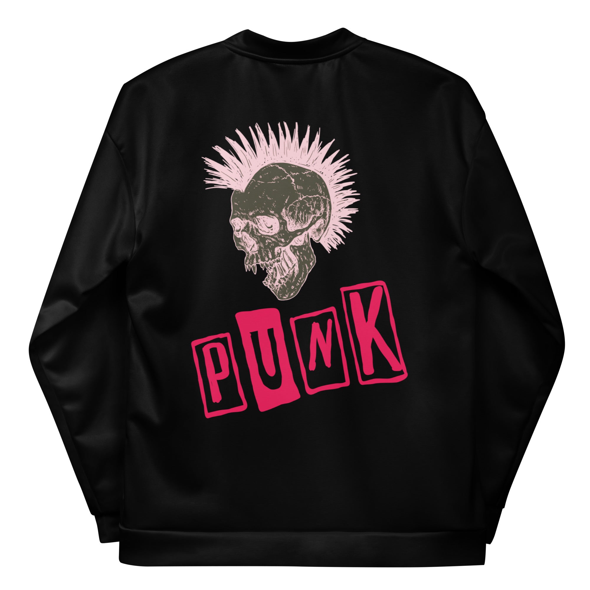 PUNK IS PINK UNISEX BOMBER JACKET – SCAMP+TRAMP