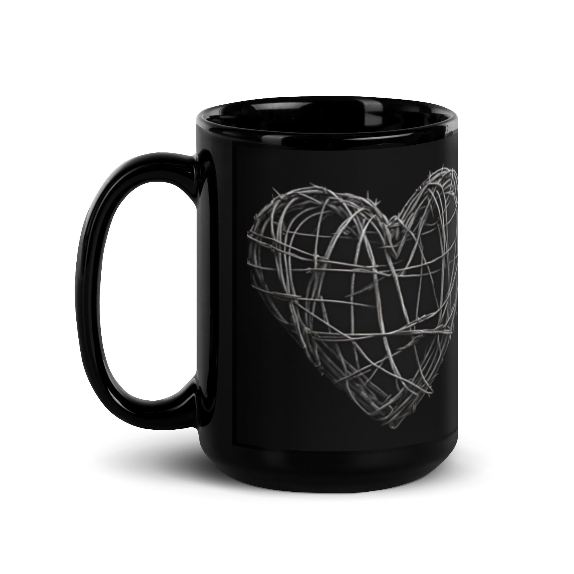 BARBED WIRE HEART MUG – SCAMP+TRAMP