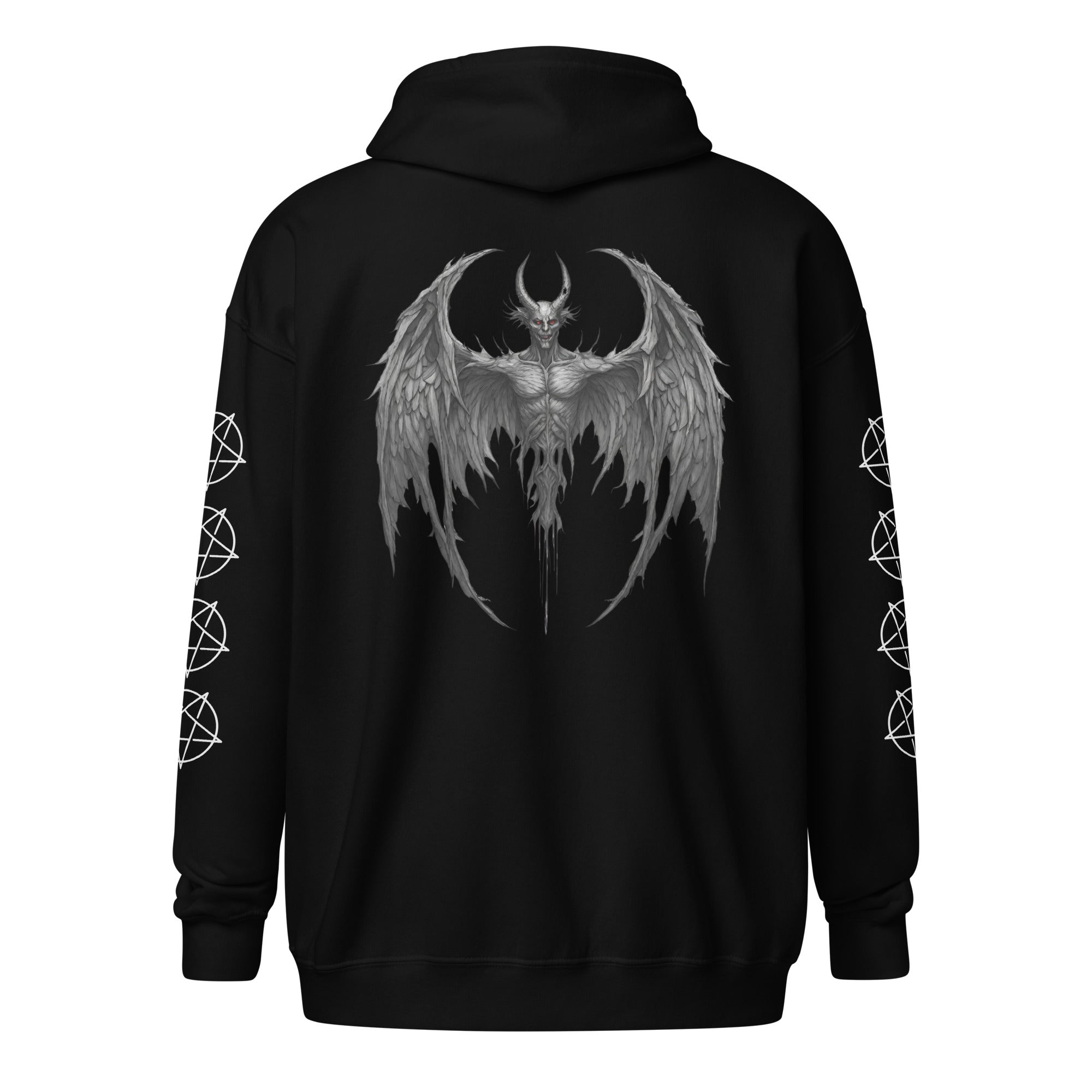 WINGED DEMON UNISEX ZIP HOODIE – SCAMP+TRAMP